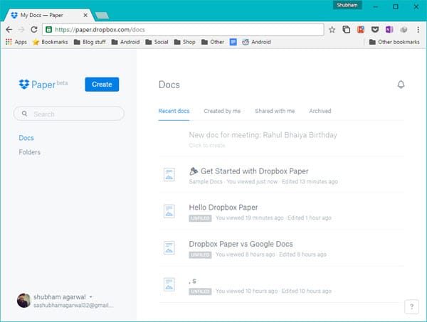 Dropbox Paper 与 Google Docs：一个对立的事件 - 数字指南
