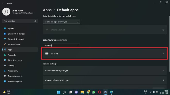 如何在 Windows 11 上设置默认电子邮件应用程序 - 数字指南