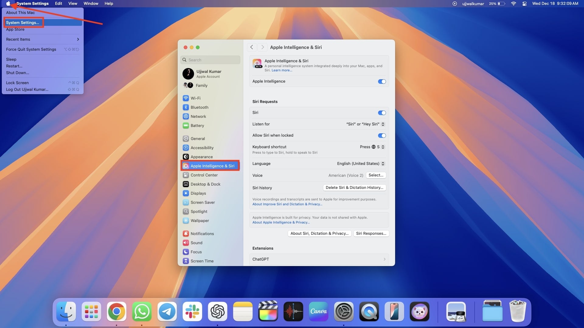 如何在 Mac 上通过 Apple Intelligence 设置和使用 ChatGPT - 数字指南