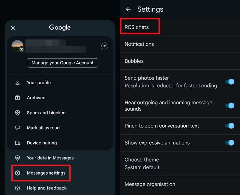 如何在 Android 手机上从 RCS 更改为 SMS - 数字指南