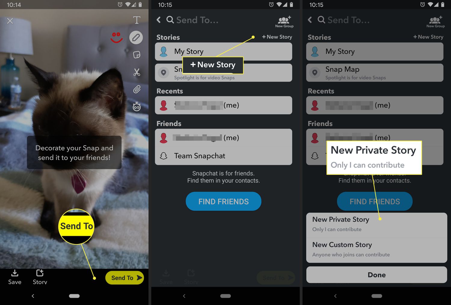 如何在 Snapchat 上制作私人故事：完整指南 (2023) - 数字指南