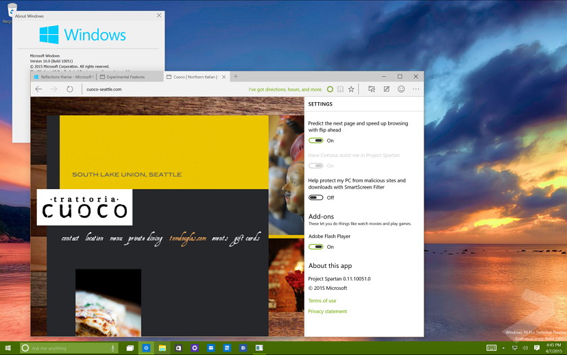 Windows 10 Build 10051：Project Spartan浏览器将获得新的改进 - 数字指南