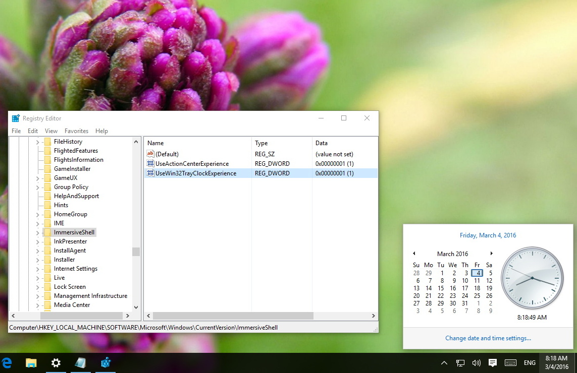 如何在 Windows 10 上将经典时钟带回任务栏