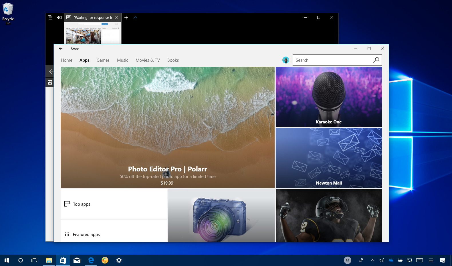 Windows 10 Redstone 4 将包含对渐进式 Web 应用程序的支持