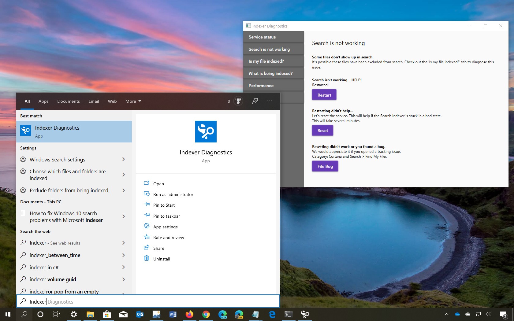 如何在 Windows 10 上使用 Microsoft Indexer Diagnostics 修复搜索问题
