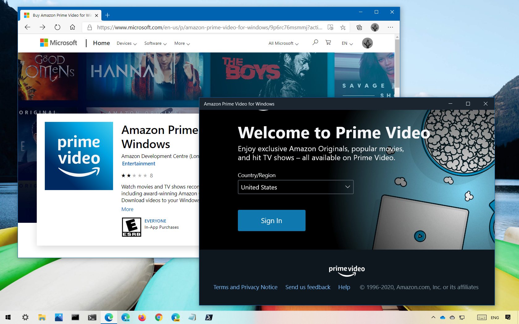 Amazon Prime Video 应用程序登陆 Windows 10 - 数字指南