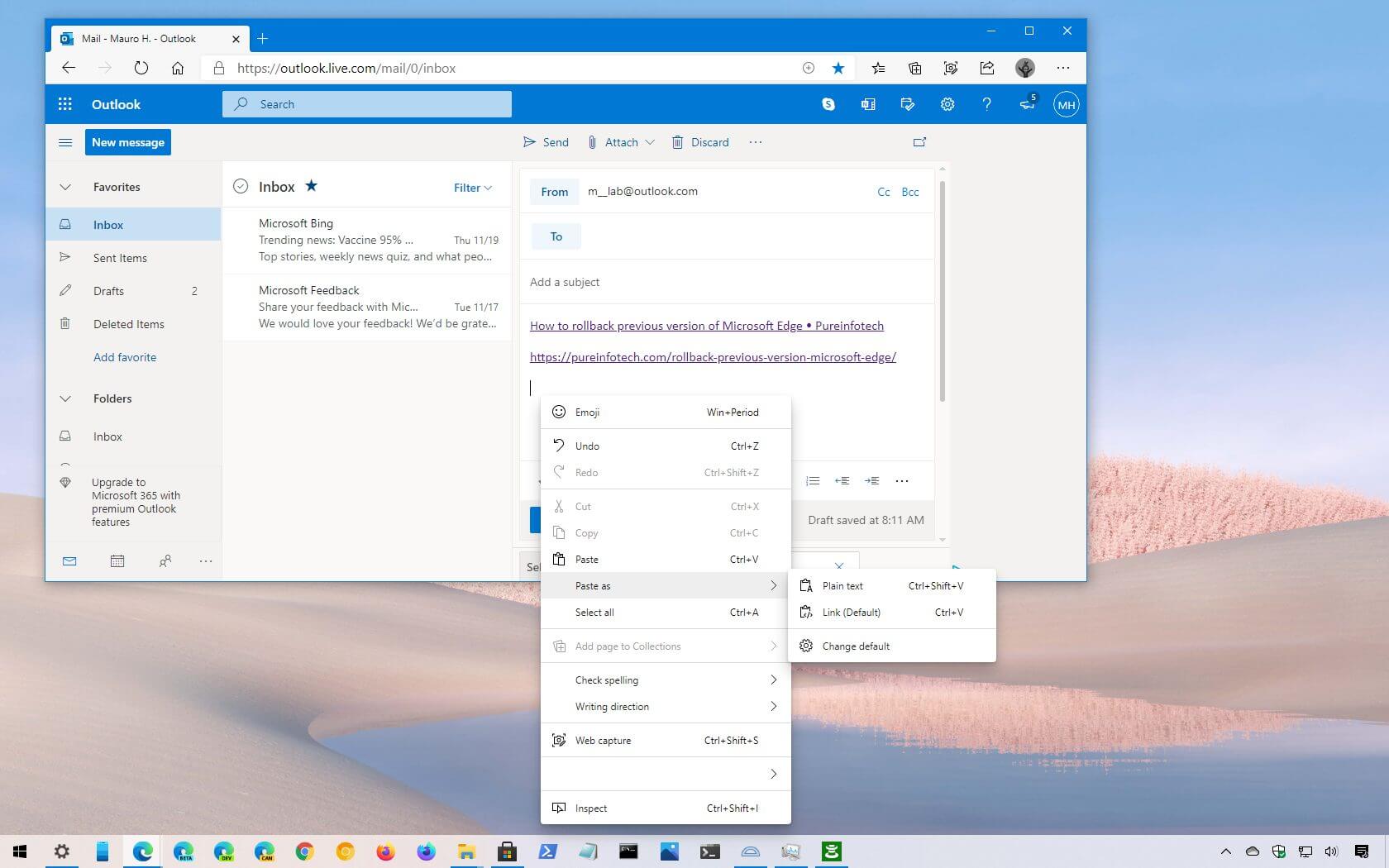 如何更改 Microsoft Edge 上的复制和粘贴链接格式 - 数字指南