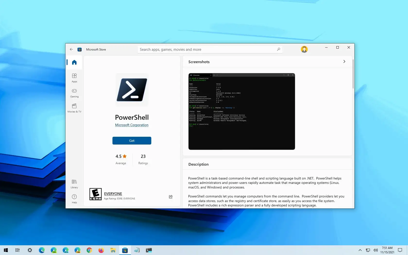 如何在 Windows 10 上安装 PowerShell 7.4.5