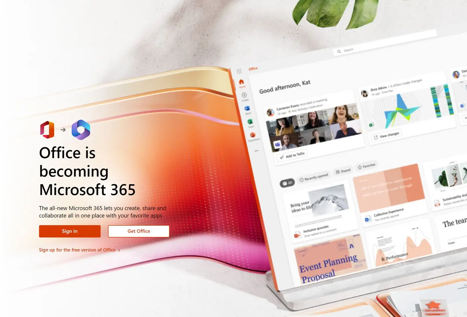 Microsoft Office 名称更改为 Microsoft 365