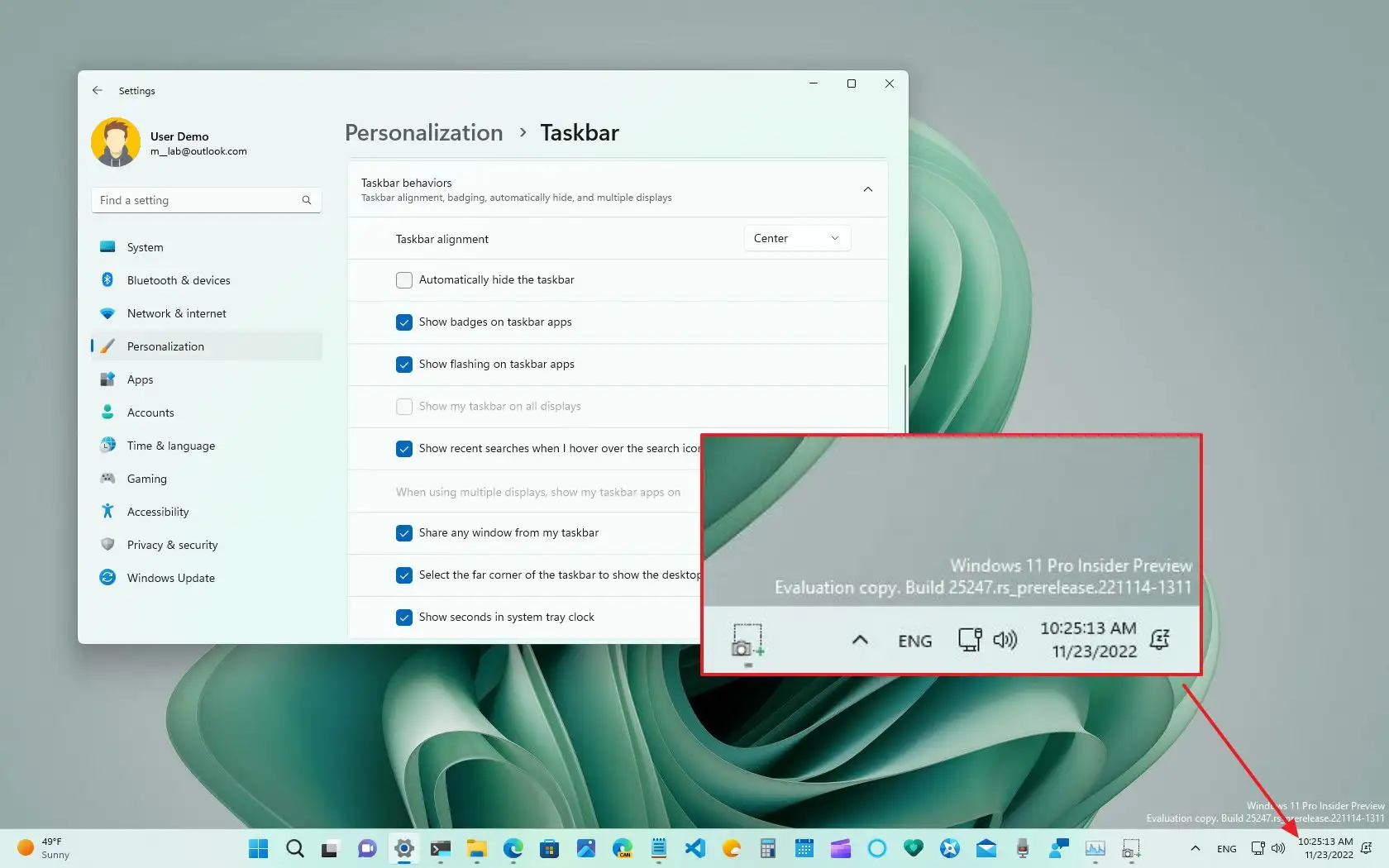 如何在 Windows 11 上的任务栏时钟中显示秒