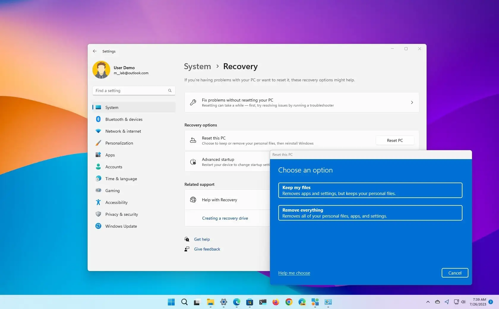 如何重置 Windows 11 保留文件 - 数字指南
