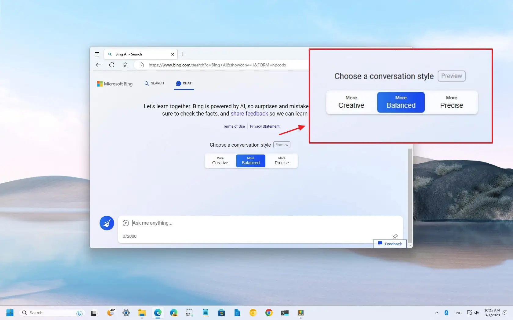 Bing AI 与 ChatGPT 获得更改响应语气的选项 - 数字指南