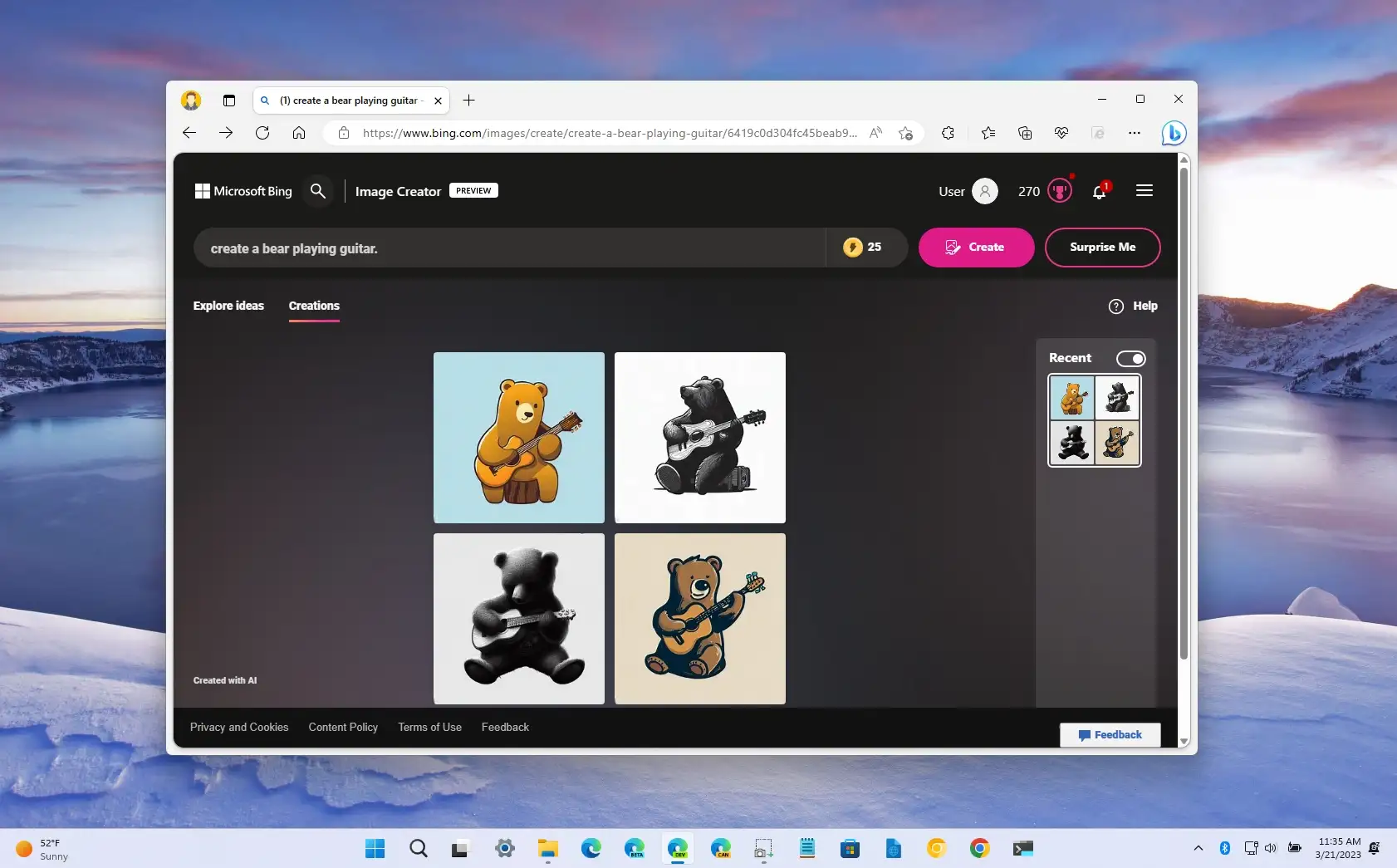 如何在 Bing Chat 上使用 AI 创建图像 - 数字指南