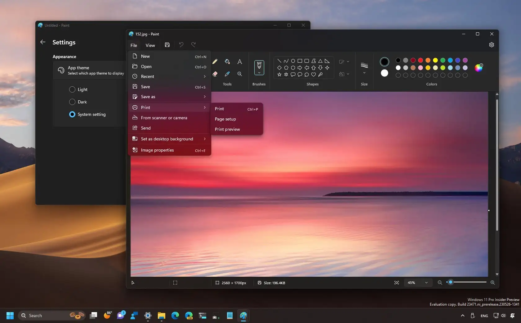 Microsoft Paint应用程序在Windows 11上获得深色模式支持 - 数字指南