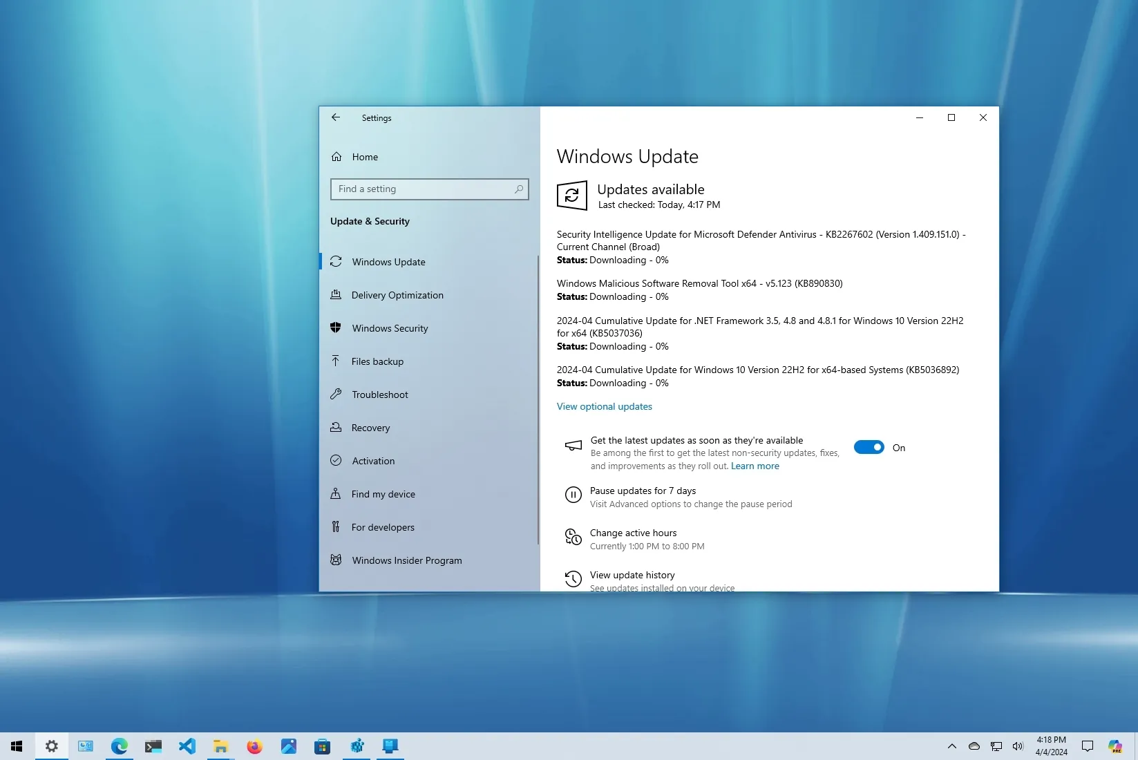 Windows 10 收到 2024 年 4 月更新 (KB5036892) - 数字指南