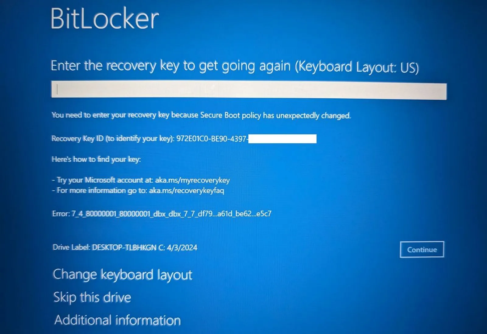 如何在 Windows 11 上更新 Kb5040442 后修复 Bitlocker 启动恢复屏幕 数字指南