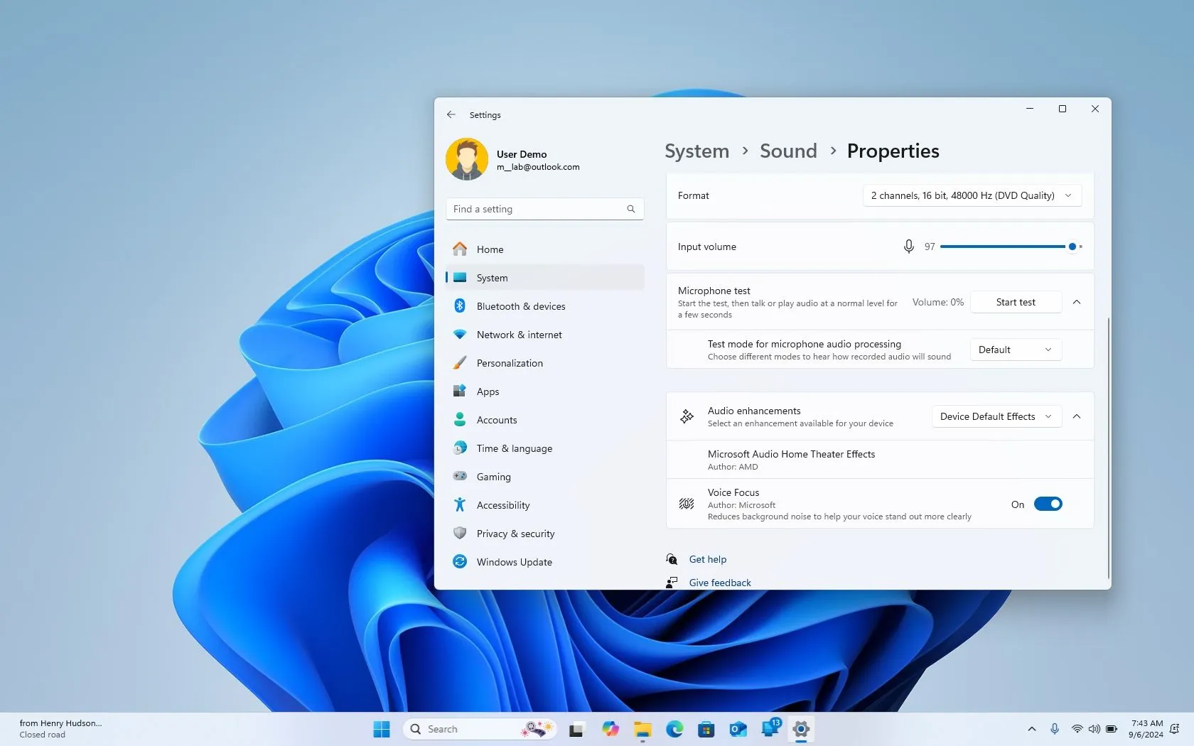 如何在 Windows 11 上启用语音焦点以减少麦克风背景噪音 - 数字指南