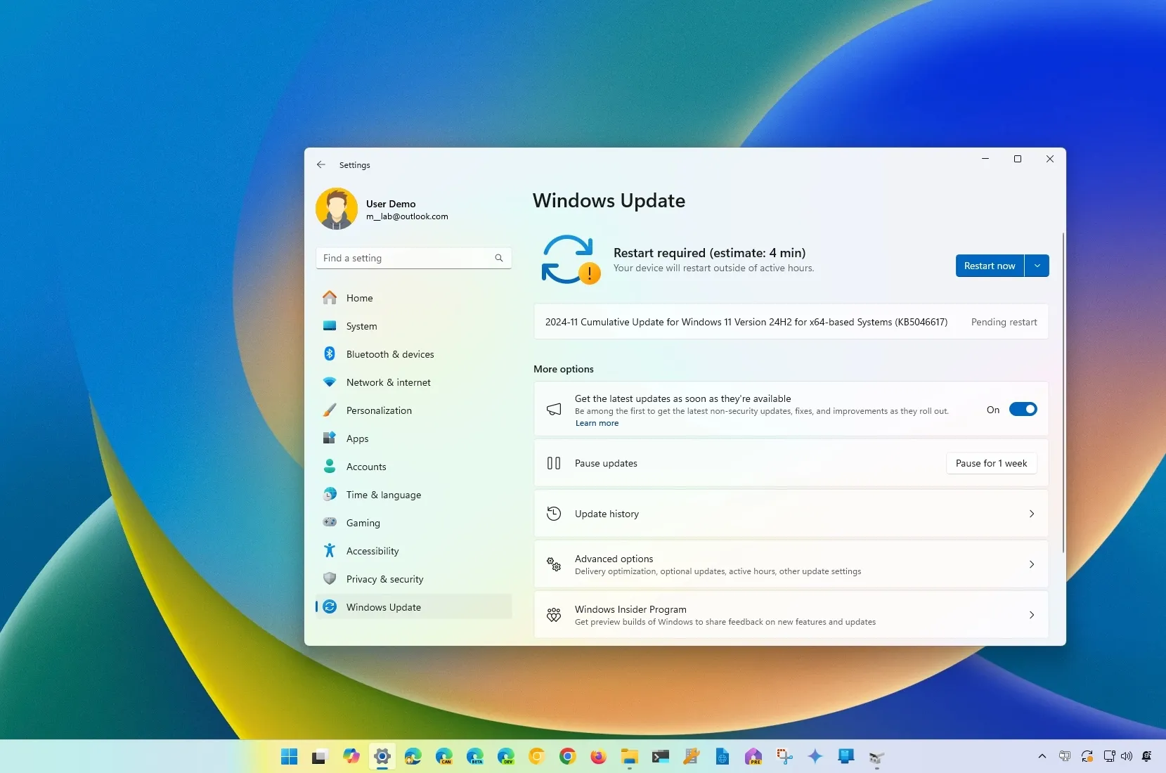 Windows 11 24H2、23H2 2024 年 11 月更新发布 KB5046617、KB5046633 - 数字指南