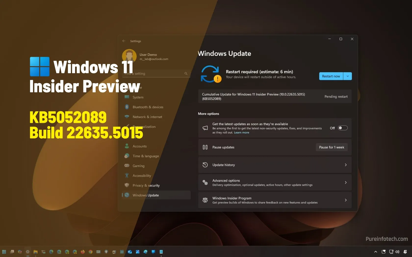 Windows 11的KB5052089（构建22635.5015）到达Beta频道 - 数字指南