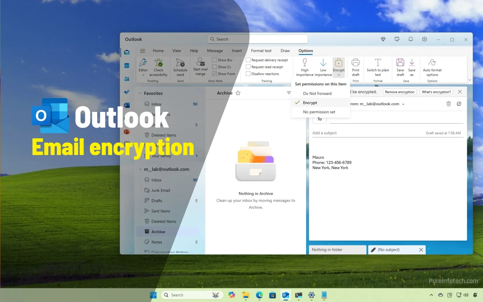 如何在Windows 11和Web的Outlook中加密电子邮件 - 数字指南