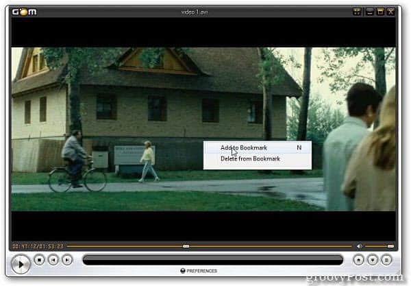 GOM播放器：如何為視頻添加書籤 - 数字指南