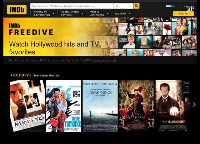 IMDb Freedive 是亞馬遜新推出的免費電影和電視流媒體服務 - 数字指南