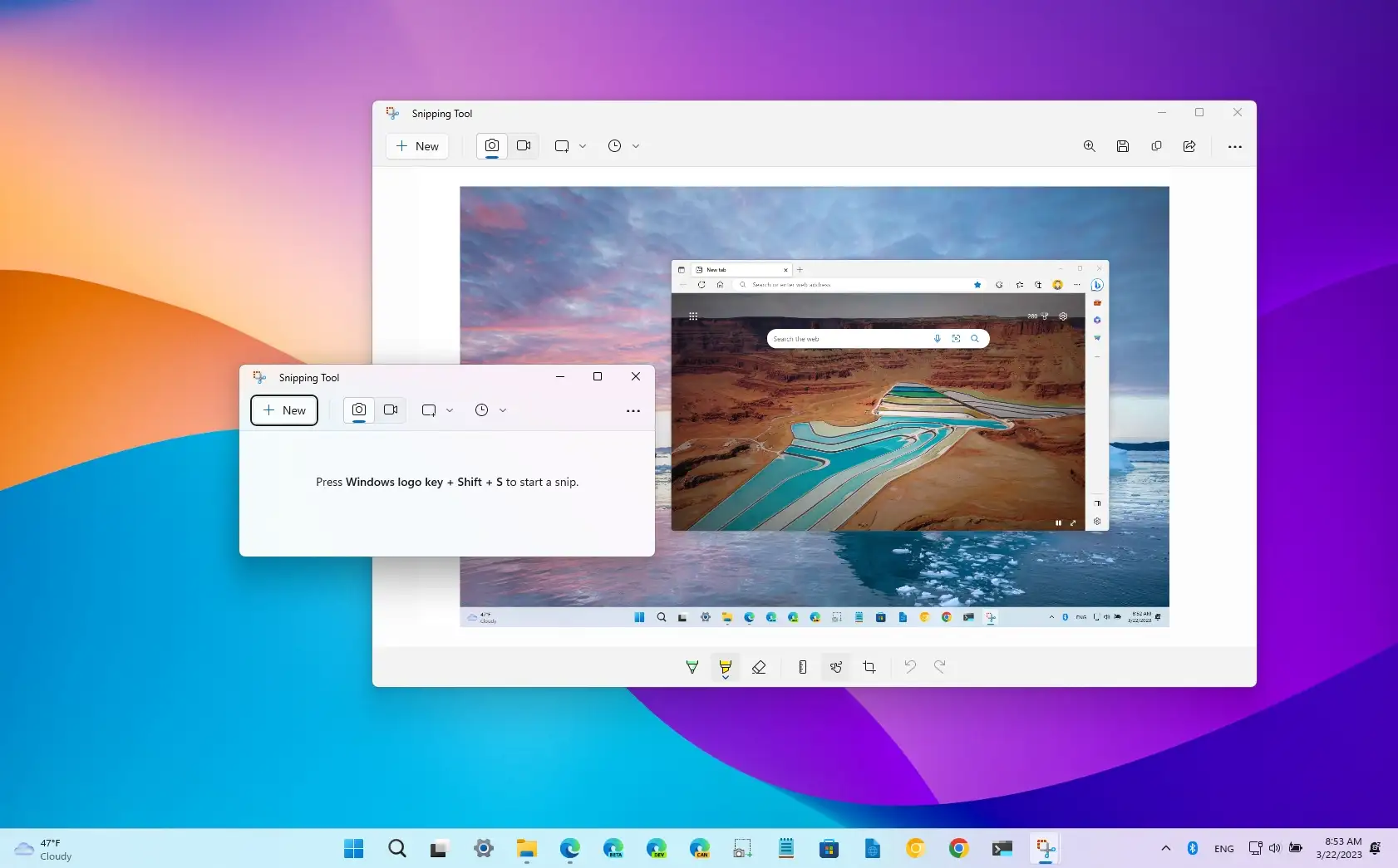 Windows 11剪切工具App Bug可以揭露裁剪的編輯