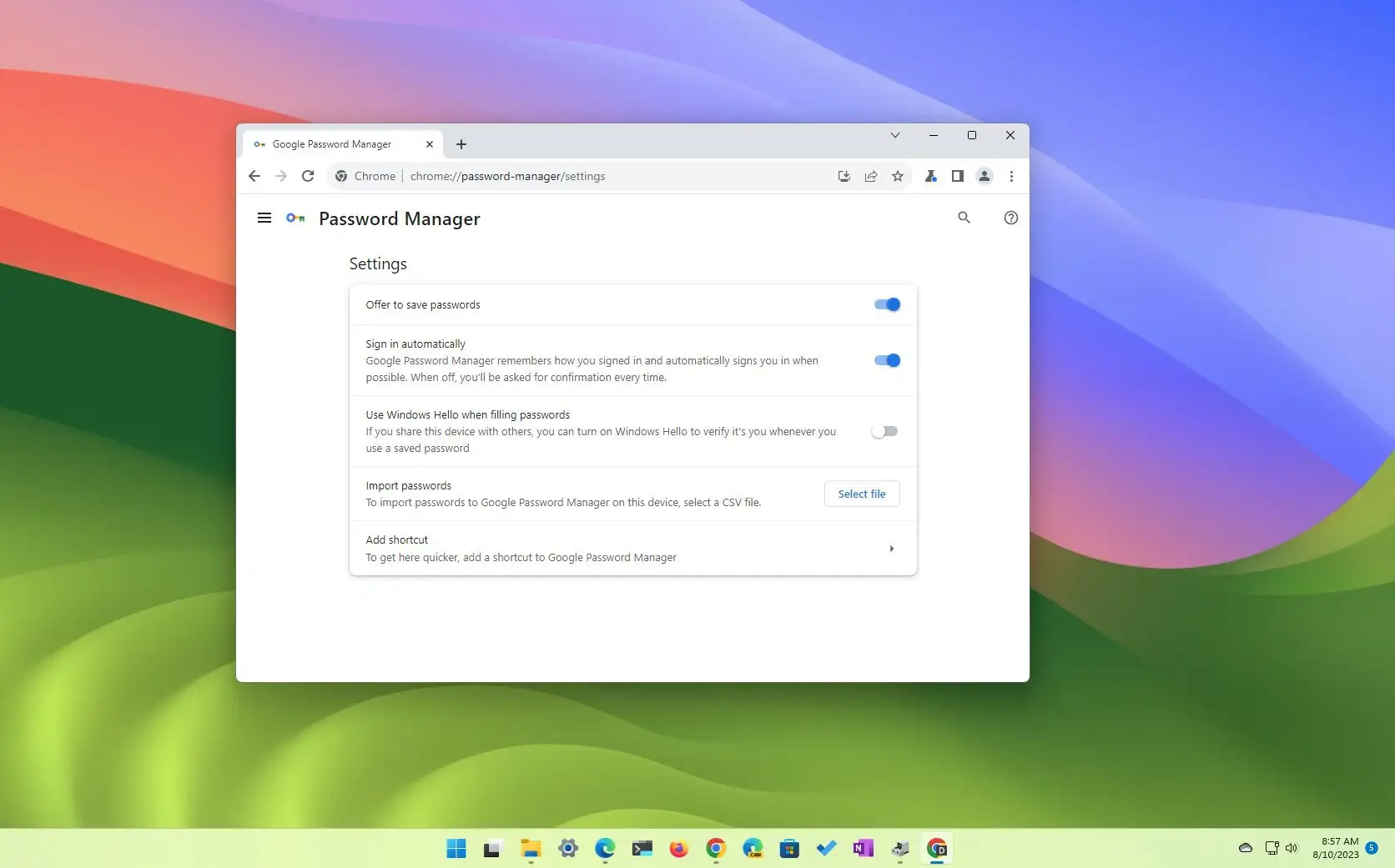 如何停用 Windows Hello 來存取 Chrome 上儲存的密碼