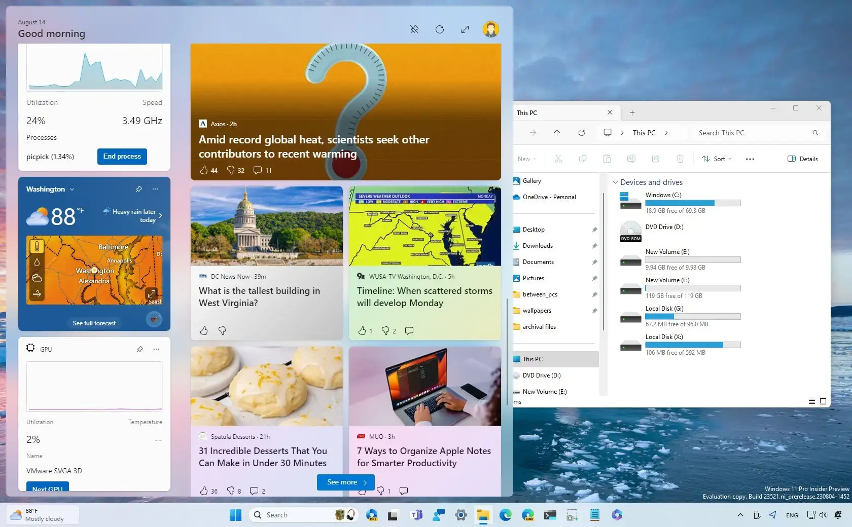 如何在 Windows 11 上啟用新的 Widgets pin 選項 - 数字指南