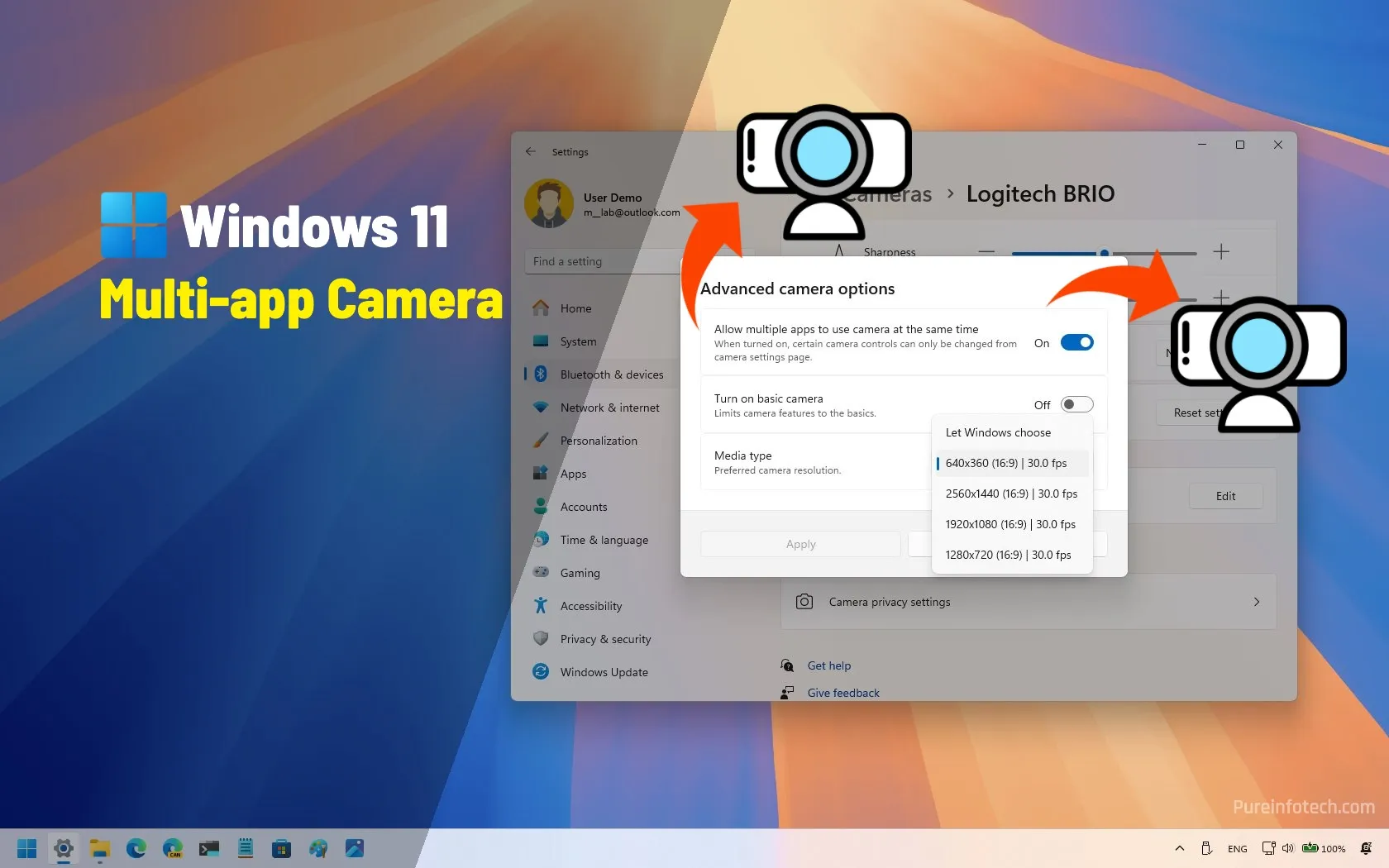 如何在 Windows 11 上允許多個應用程序使用相機 - 数字指南